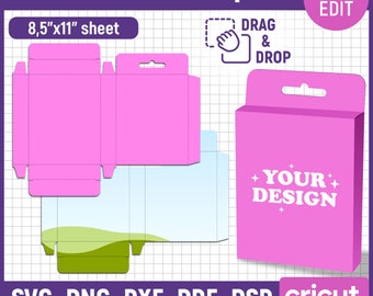 Blank Playing Card Box Template Svg, Poker Card Box Template, Cut Files ...