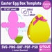 Easter Gift Box Template, Egg Shape Box Template, Chocolate Egg Box ...
