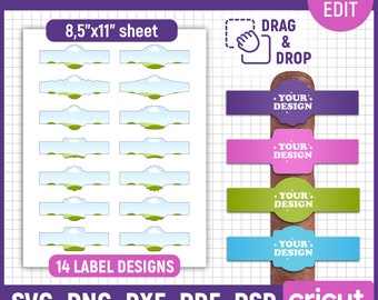 Cigar Label Template Bundle, Cigar Label Svg, Cigar Sticker Template ...