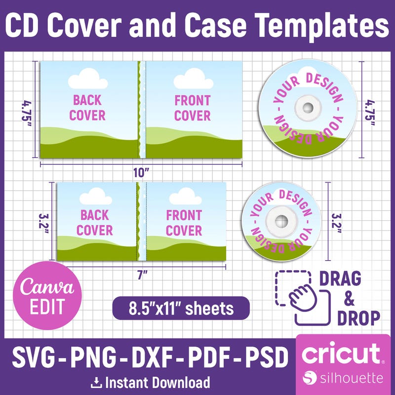 Blank Cd Case Cover - Etsy