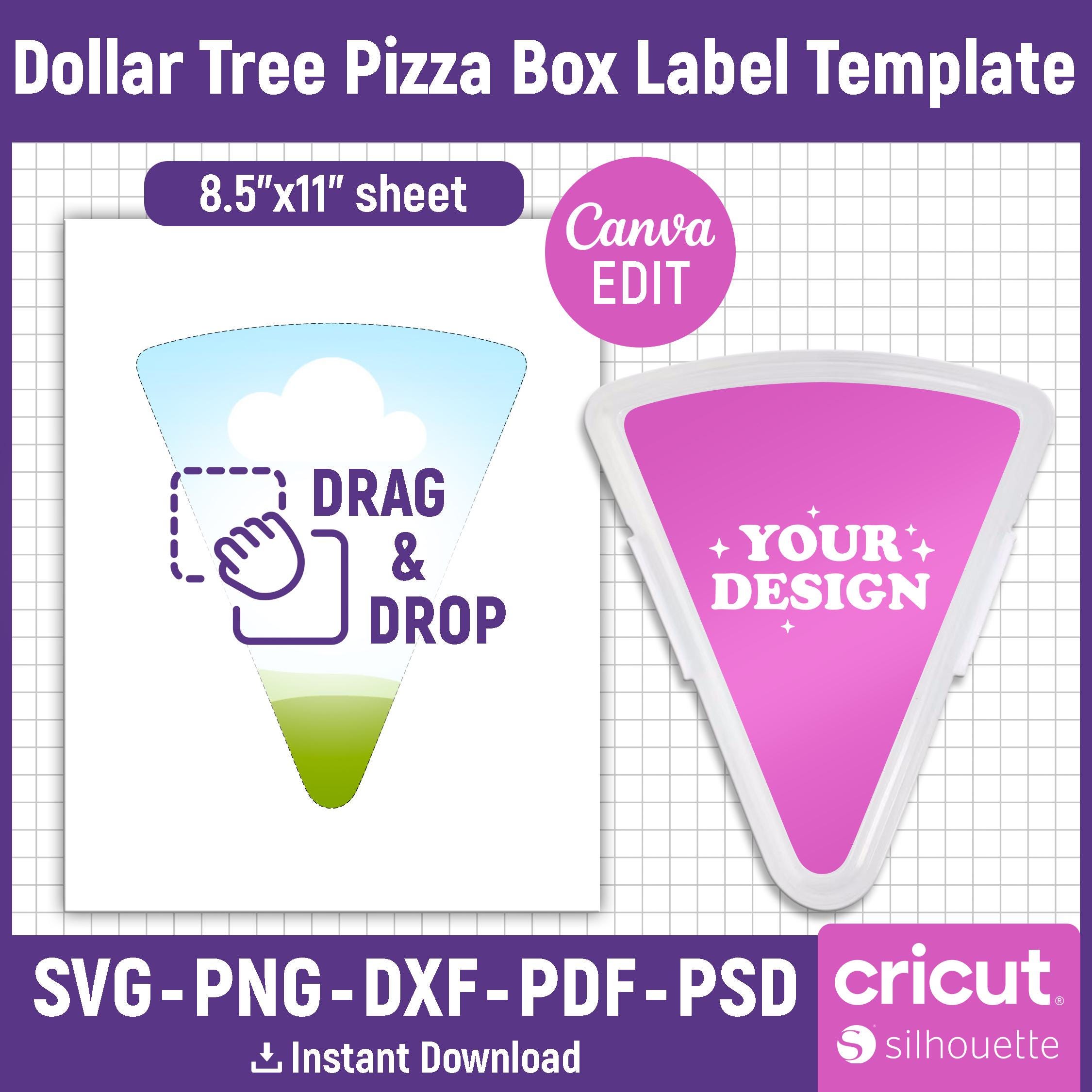 Dollar Tree Pizza Box Label Template, Triangle Pizza Box Label, Pizza ...