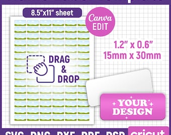 Name Labels Template, School Supply Labels Svg, School Label Template ...