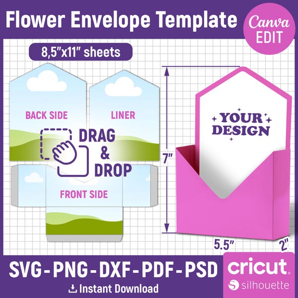 Flower Envelope - Etsy