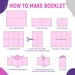 Booklet Template, Mini Coloring Book Template, Fold Book Template ...