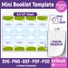 Booklet Template, Mini Coloring Book Template, Fold Book Template ...