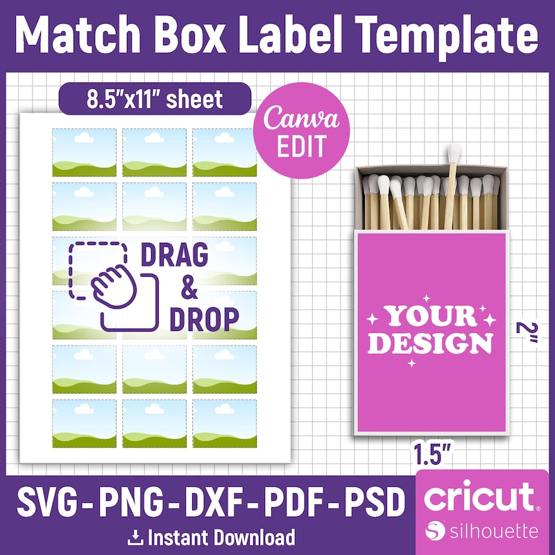 Blank Match Box - Etsy