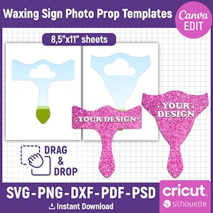 Waxing Sign Prop Template, Acrylic Waxing Blank, Salon Decor, Beauty ...