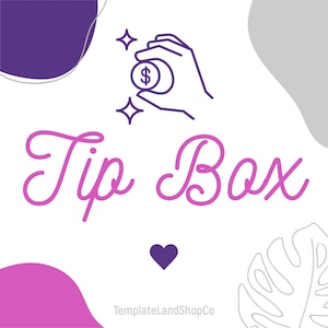 TIP BOX / Thanks for the Tips! - Etsy