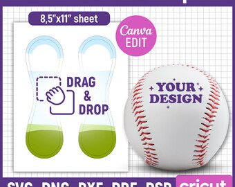 Baseball Panel Template Svg, Baseball Leather Blank Template, Photo ...