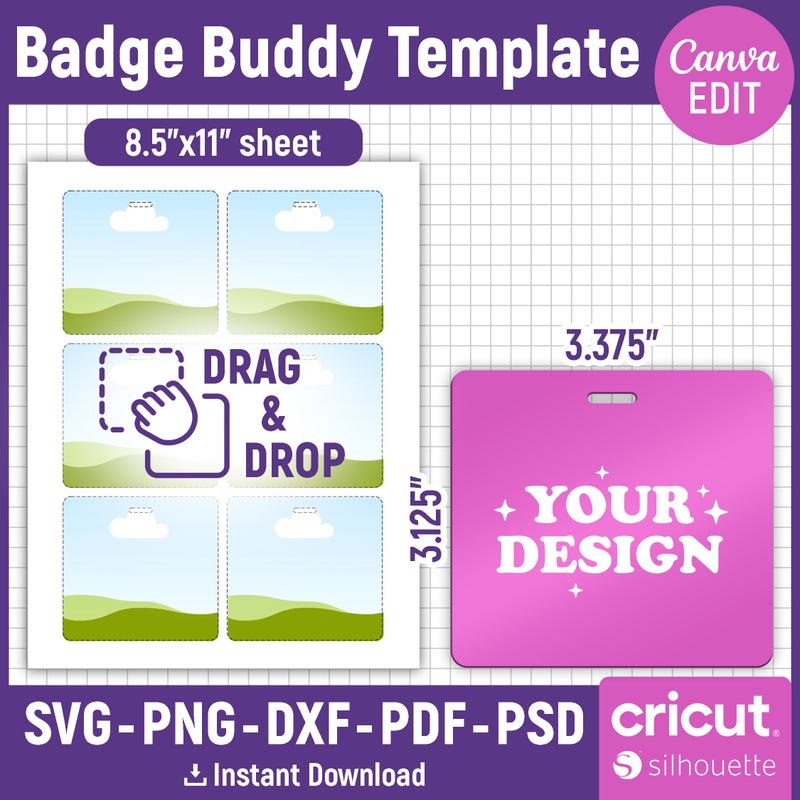 Custom Badge Buddy - Etsy