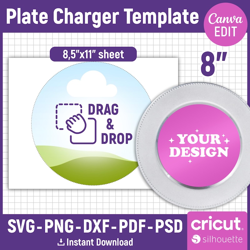 Menu Charger Insert - Etsy