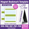 Editable Canva Digital Bookmark Template, Printable Bookmarks, Create ...