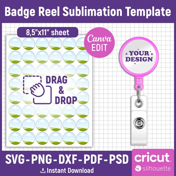 Circle Sticker Badge Reel - Etsy