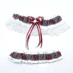 Garter Set Alabama Roll Tide Keepsake and Tosser Themed Weddings - Etsy