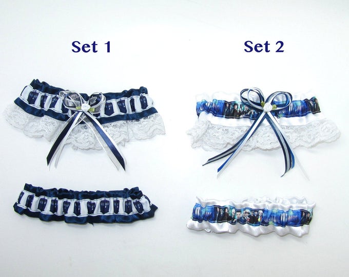 Garter Set Doctor Who Phone Booth Keepsake and Tosser Weddings Comic ...