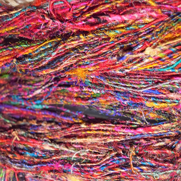 Silk Sari Yarn - Etsy