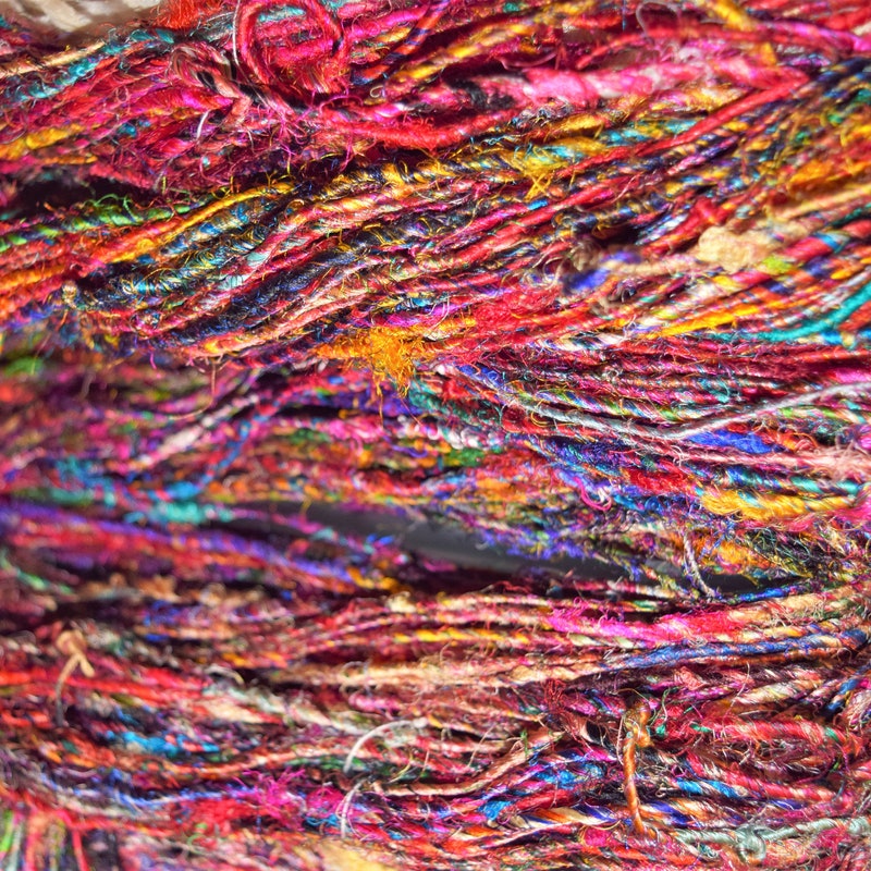 Recycled Sari Silk Yarn - Etsy