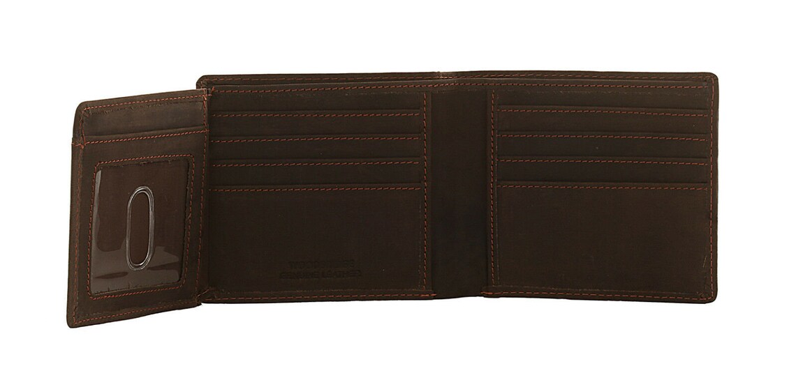 Woodbridge RFID BLOCKING Real Distressed Hunter Leather Wallet | Etsy