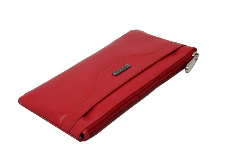 Women S RFID Blocking Slim Money Pouch Genuine Leather Credit - Etsy UK