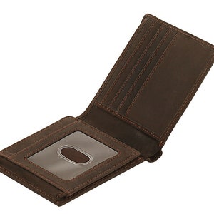 Woodbridge RFID BLOCKING Real Distressed Hunter Leather Wallet - Etsy UK