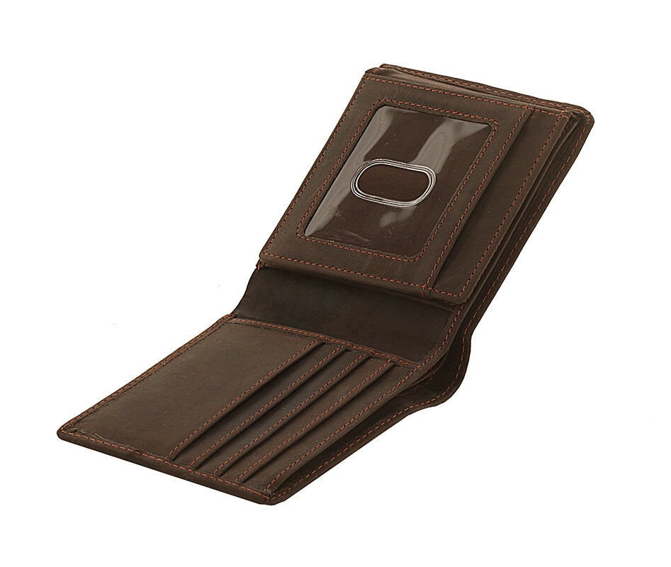 Woodbridge RFID BLOCKING Real Distressed Hunter Leather Wallet - Etsy UK