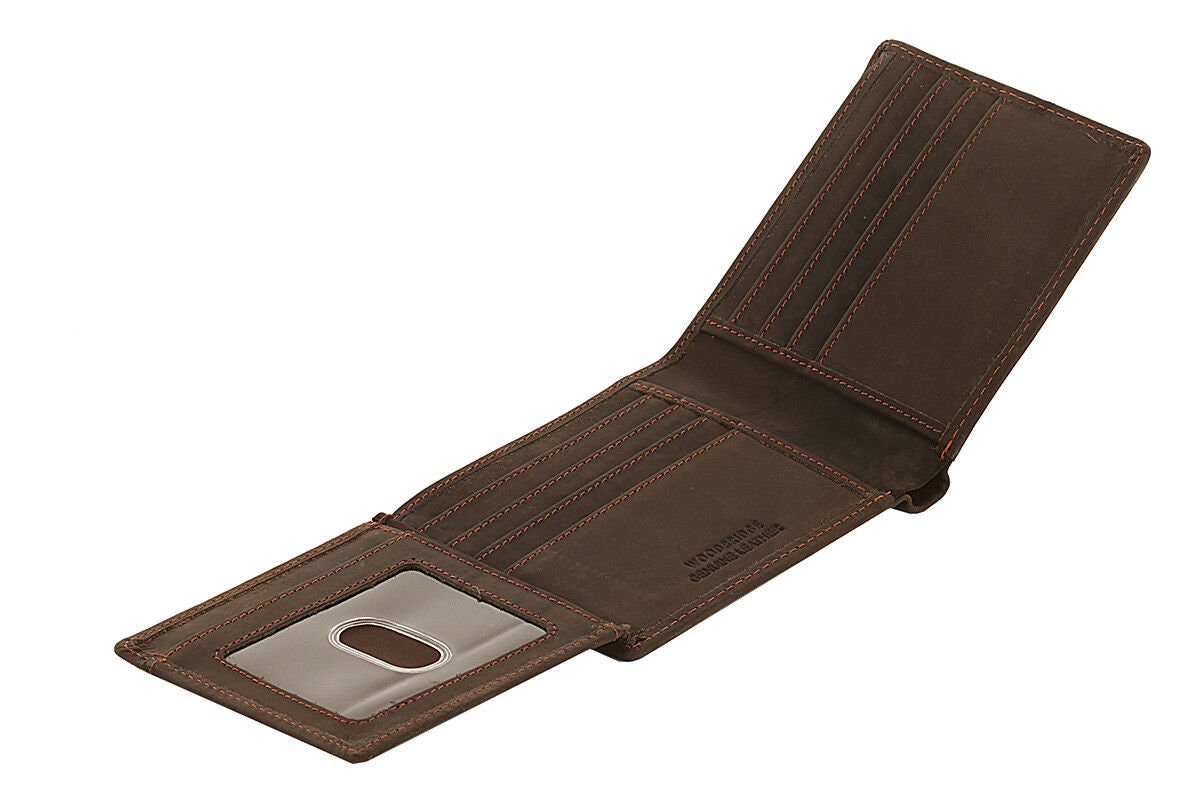 Woodbridge RFID BLOCKING Real Distressed Hunter Leather Wallet - Etsy UK