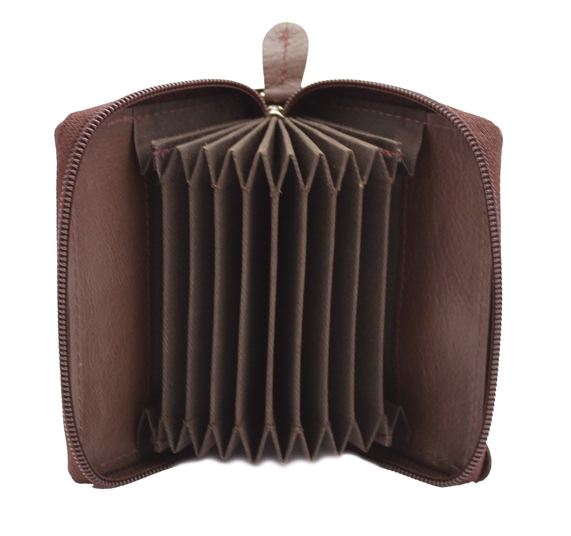 Ladies Womens Small Credit Card Holder Soft Real Leather Fan - Etsy UK