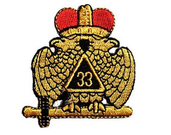 33rd DEGREE Large SCOTTISH RITE Iron on Patch Embroidered | Etsy
