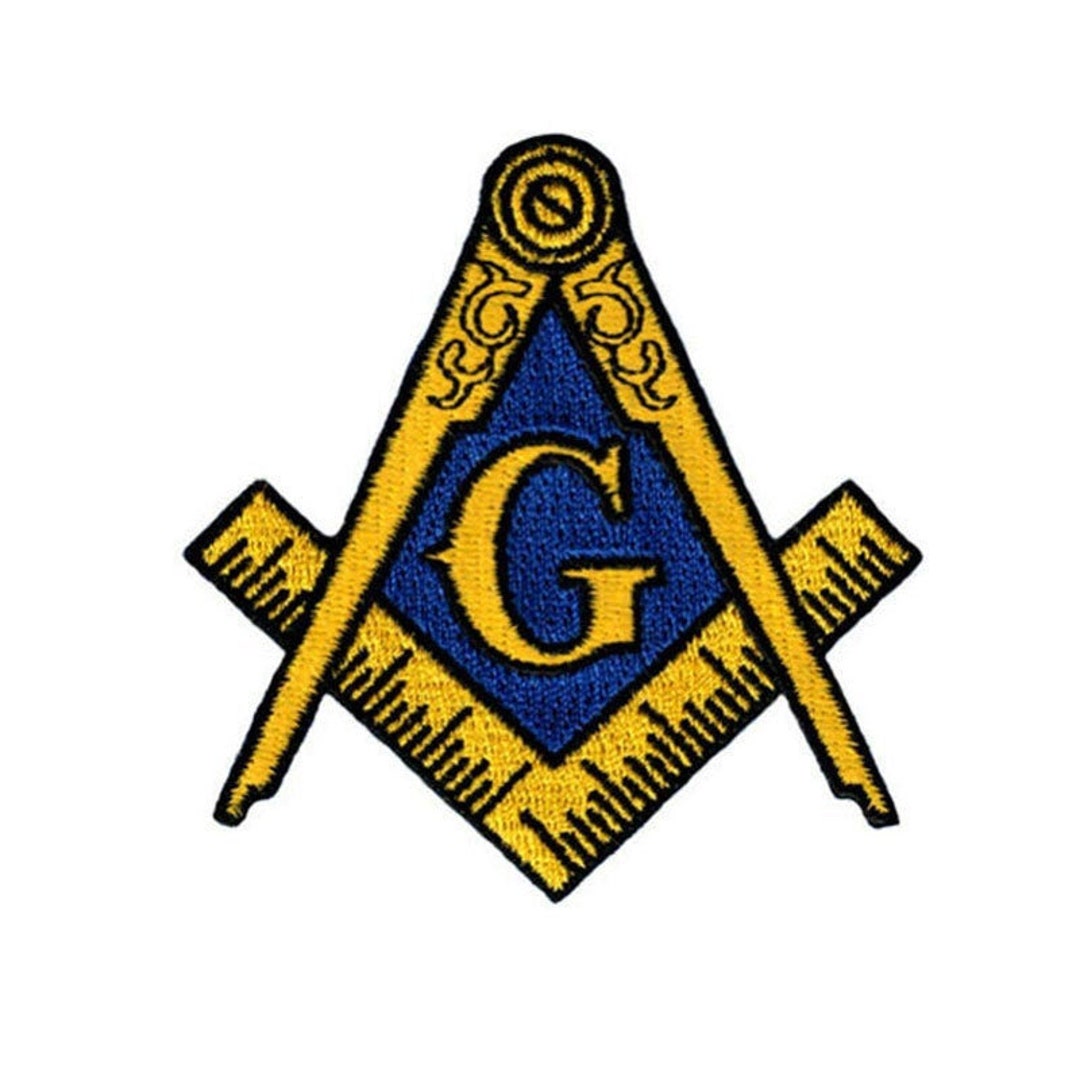 MASONIC IRON on PATCH Embroidered 2 1/4h X 2 1/8w Logo Use on Clothing ...