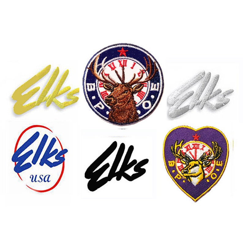 ELKS BPOE HAT on Black Adjustable 6 Embroidered Logos to - Etsy