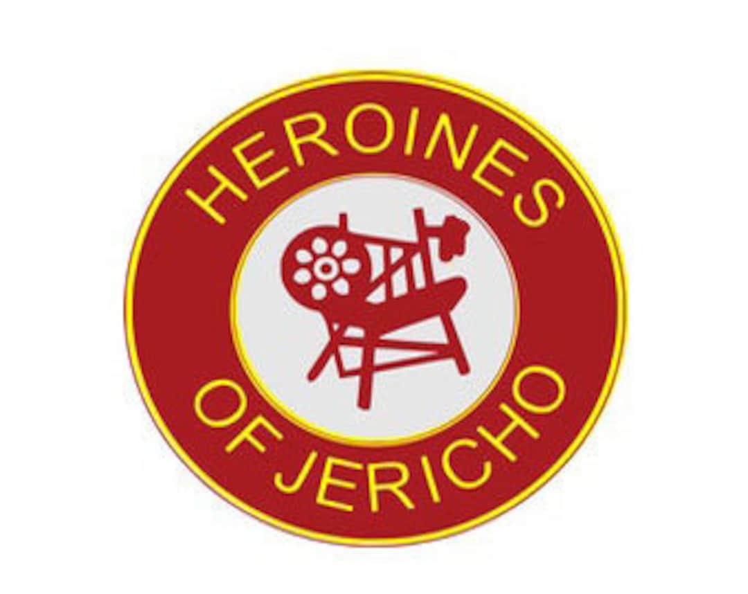 HEROINES of JERICHO Iron on Patch 1 5/8 Accross Embroidered Logo Use on Clothing...hats ...