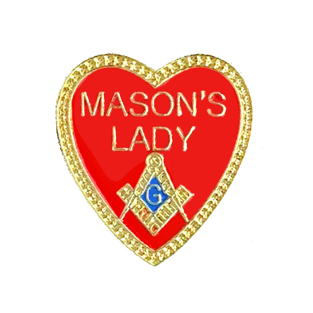 MASON'S LADY Lapel Pin US Flag With Masonic Logo Pinch - Etsy