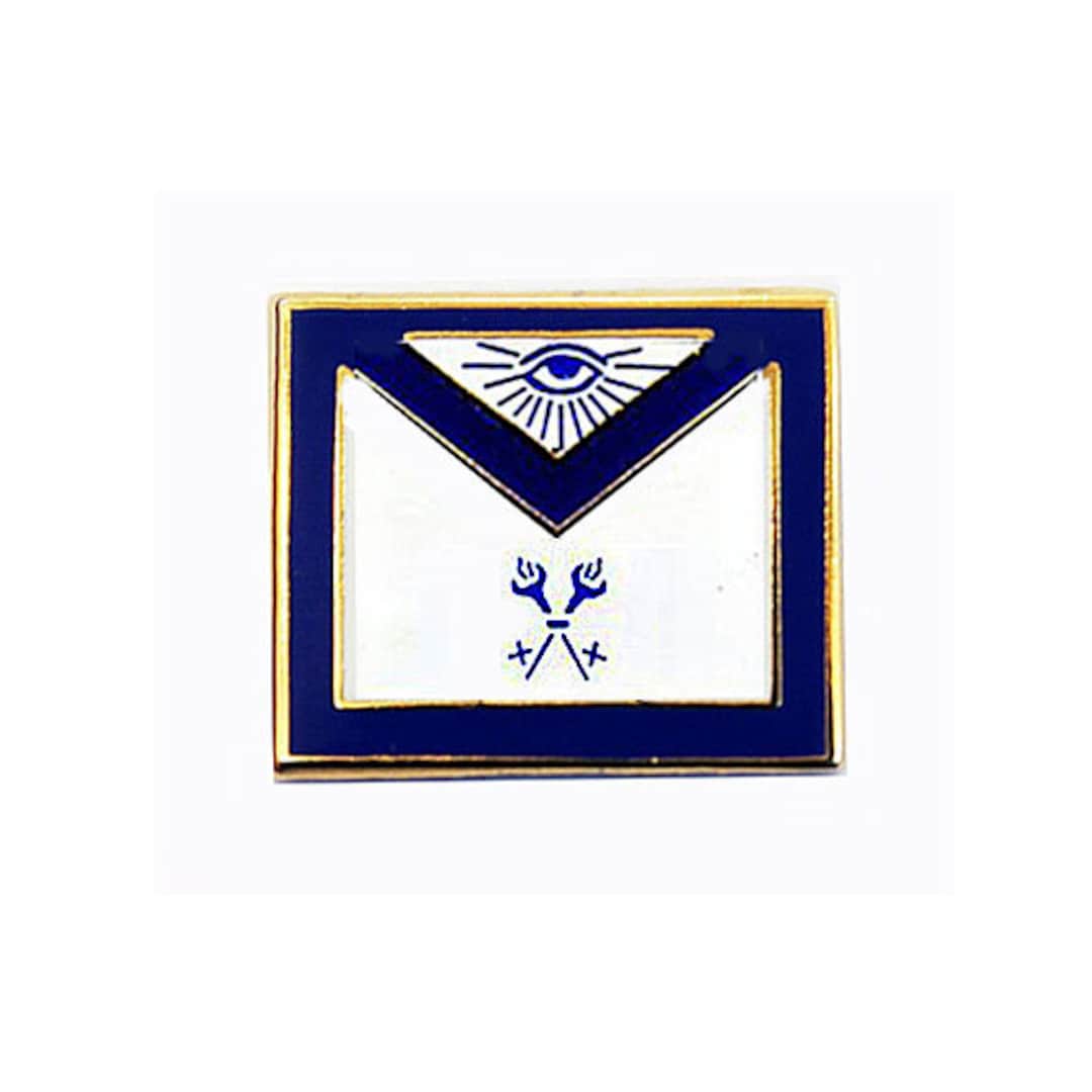 MASONIC APRON Lapel Pin TREASURER With Pinch Back Clasp - Etsy