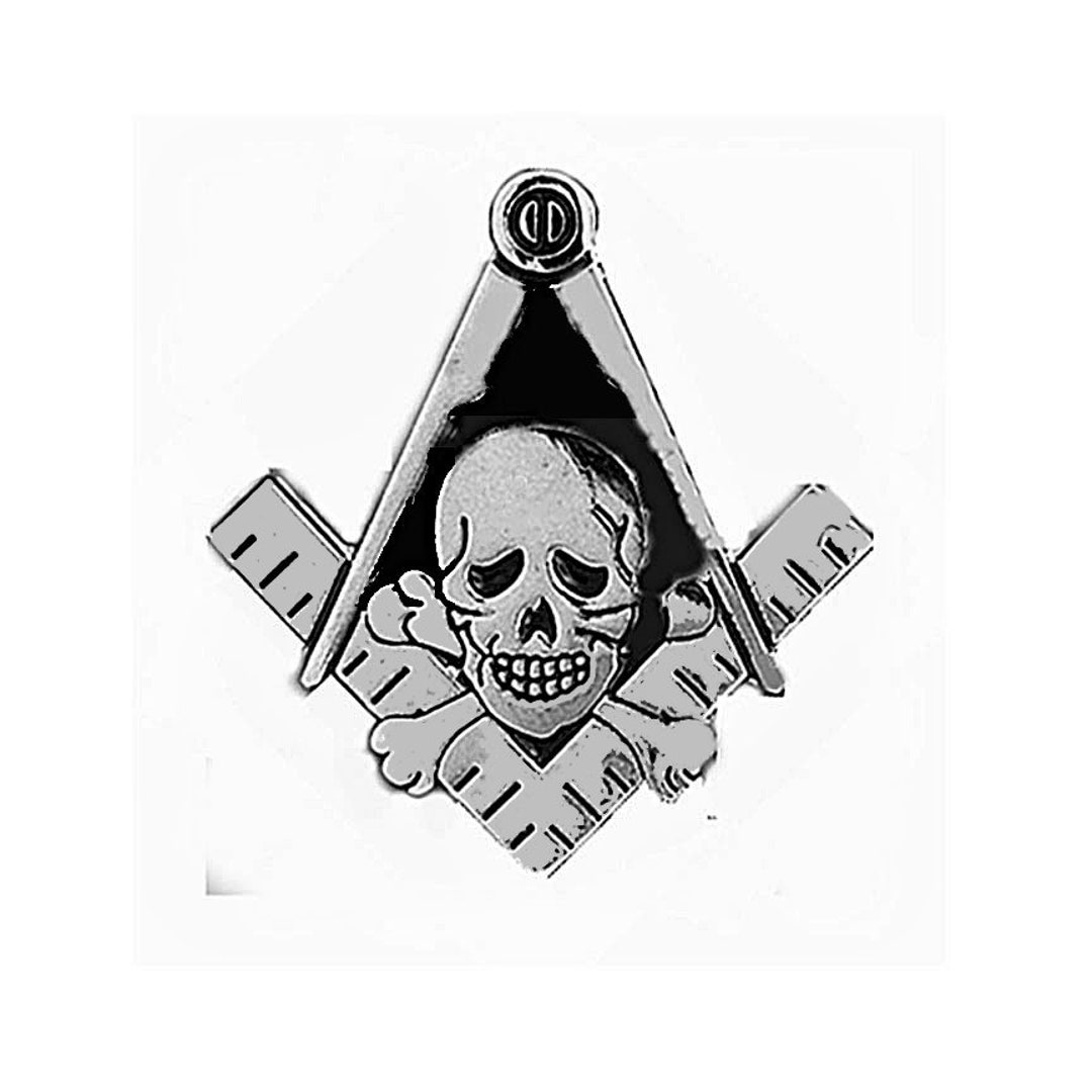 MASON WIDOW'S SON Lapel Pin Skull and Bones With Square - Etsy