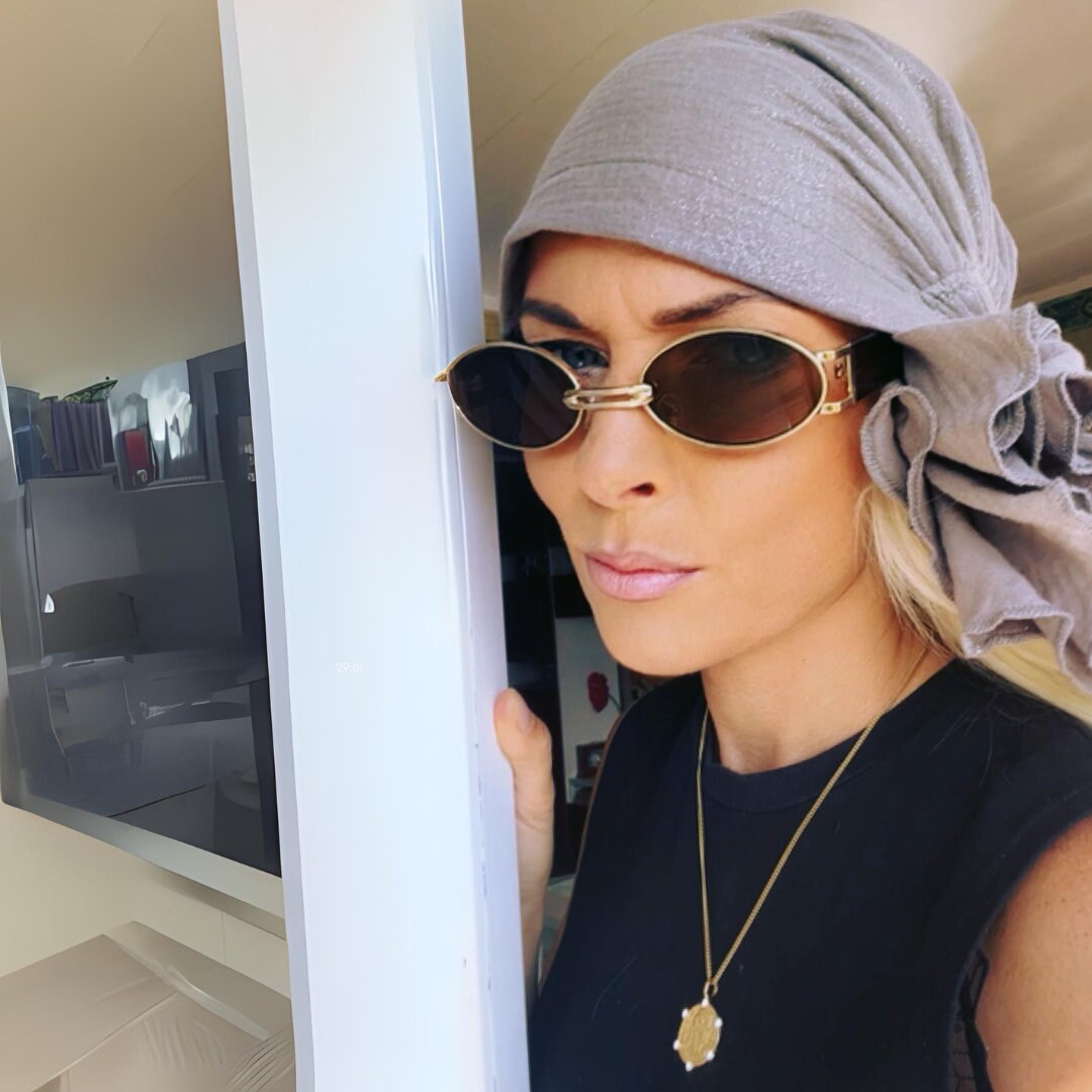 Dark Grey Glitter Turban for Women, Muslin Turban, Fashion Turban ...