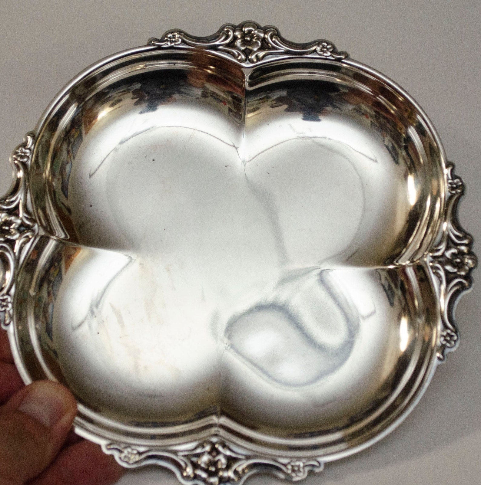 7 Silver Plate 4 Leaf Clover Appetizer Plate - Etsy