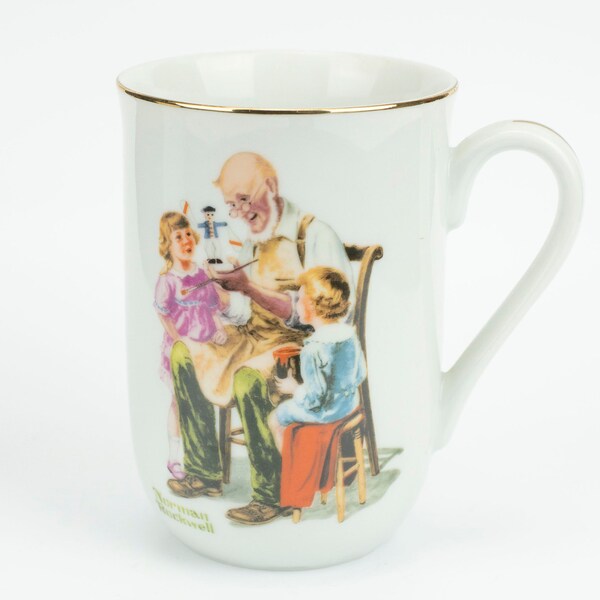 Norman Rockwell Cup - Etsy