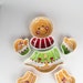 6 Piece Gingerbread Man Party Tray - Etsy