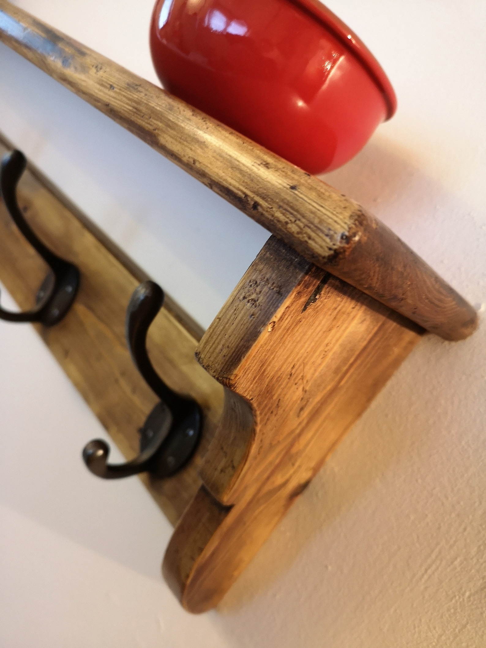 Victorian Pine Coat Rack 5 Hook X 33 - Etsy UK