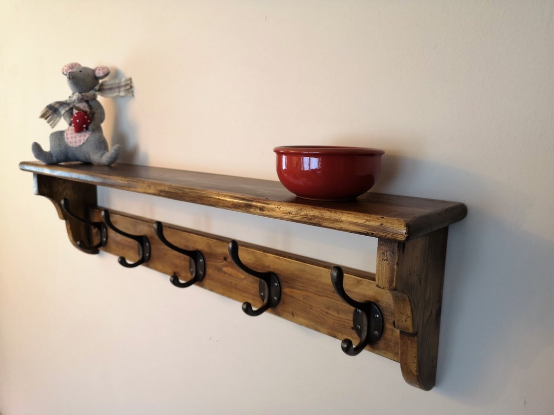 Victorian Pine Coat Rack (5 Hook X 33") - Etsy UK