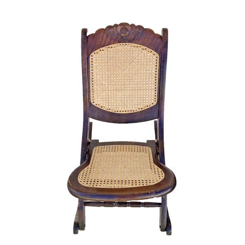 Antique Cane Rocker Furniture - Etsy