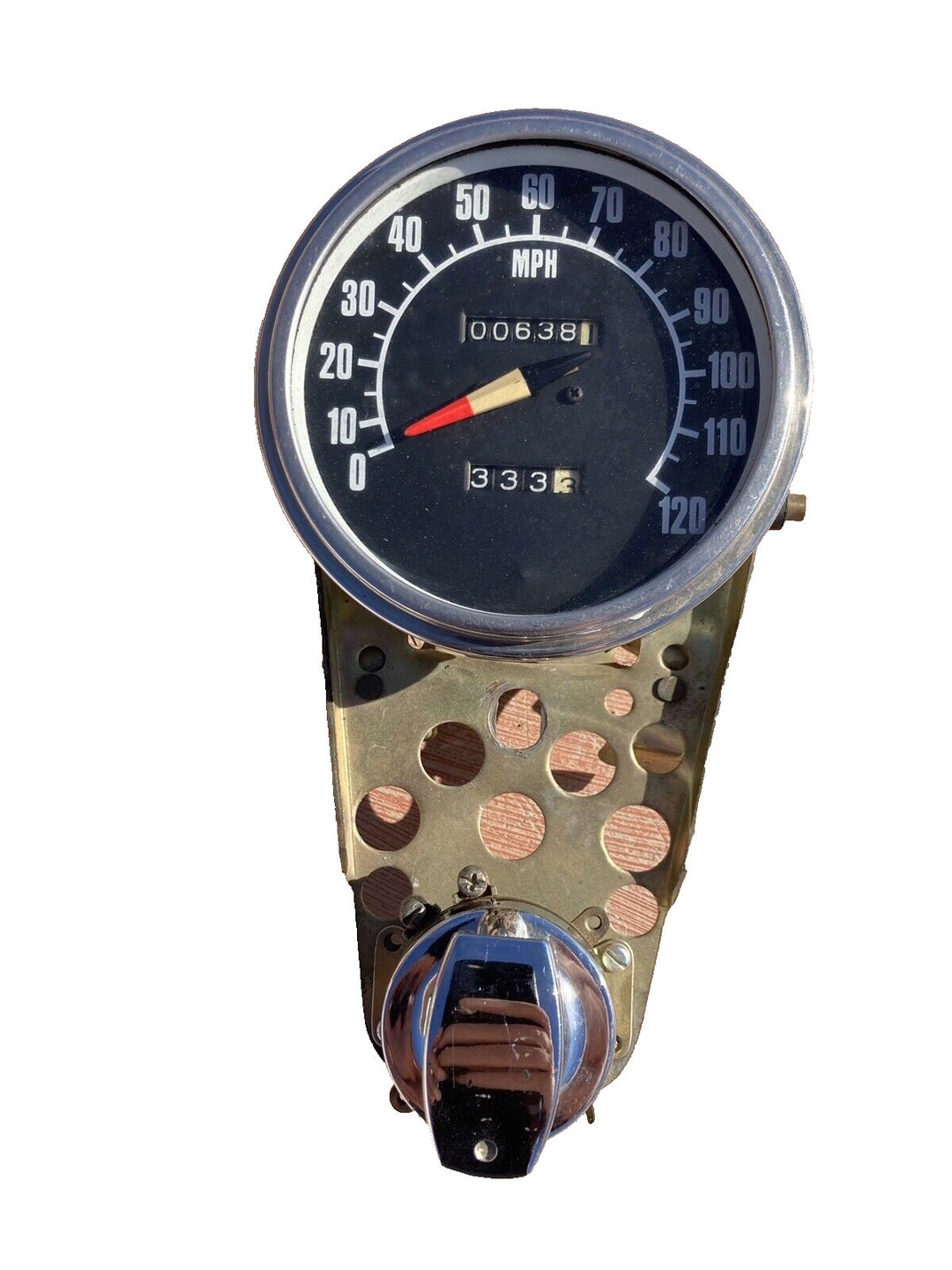 Vintage Harley Panhead Knucklehead Dash Speedometer Guage Switch ...