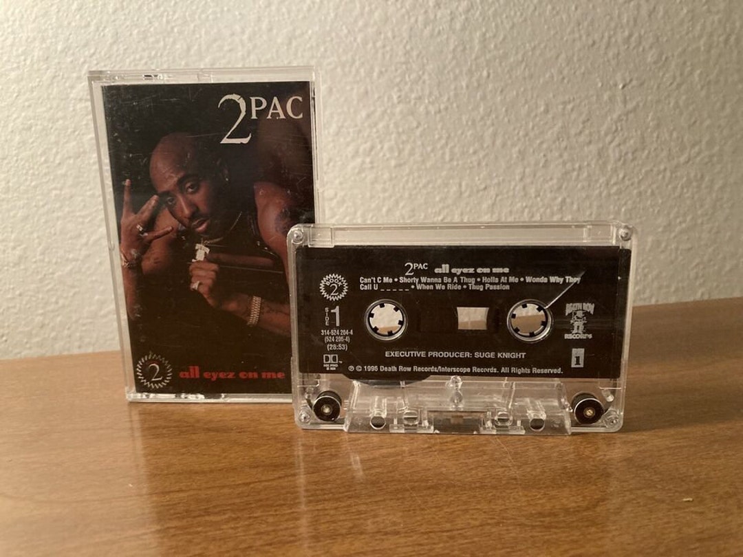 2pac Tupac Shakur All Eyez on Me Book 2 ONLY Cassette Tape Rap Hip Hop ...