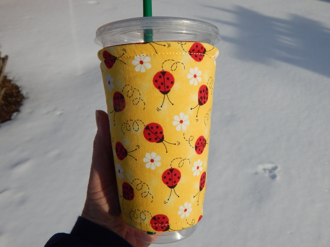 Ladybug Iced Coffee Cozy - Etsy