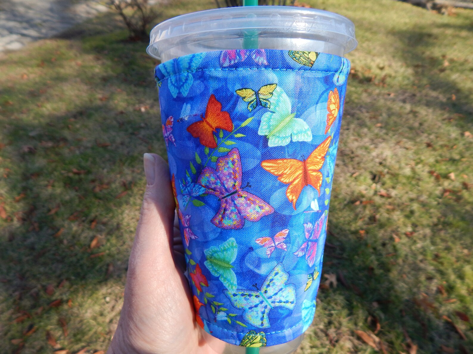 Butterfly Iced Coffee Cozy - Etsy