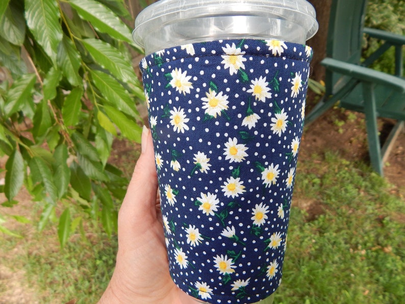 Daisy Iced Coffee Cozy - Etsy