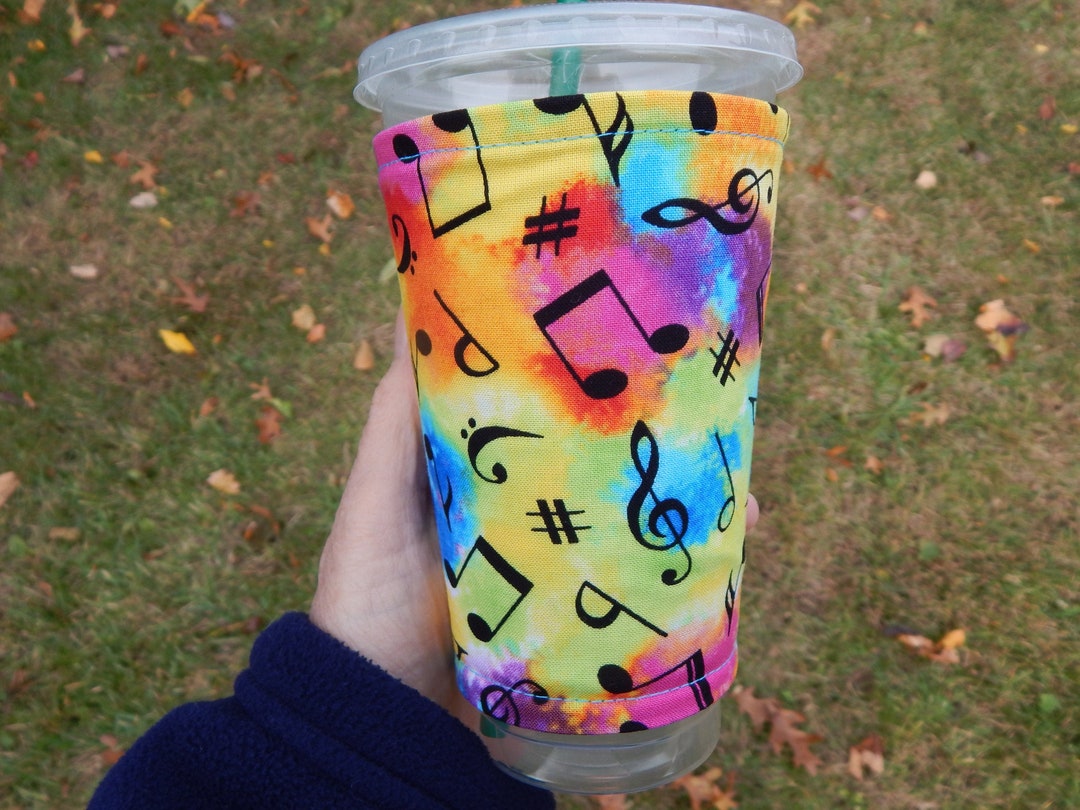 Music Note Iced Coffee Cozy - Etsy