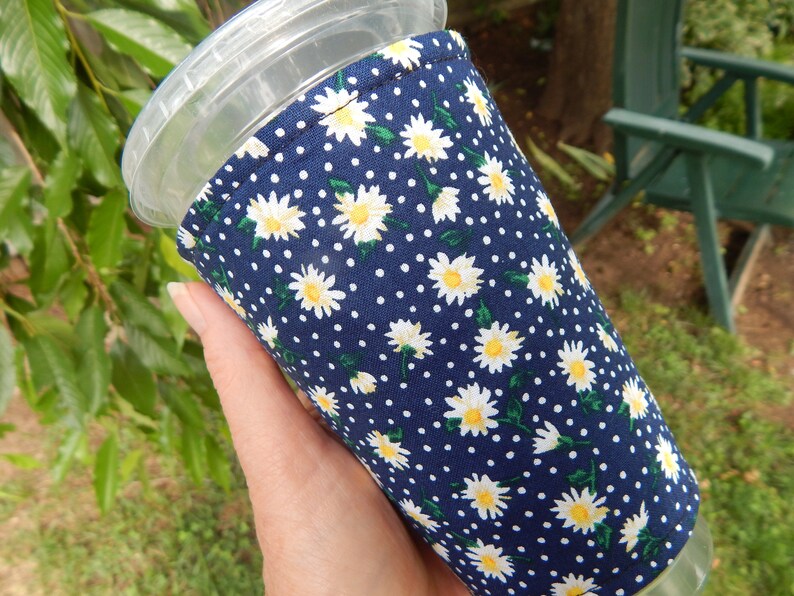 Daisy Iced Coffee Cozy - Etsy
