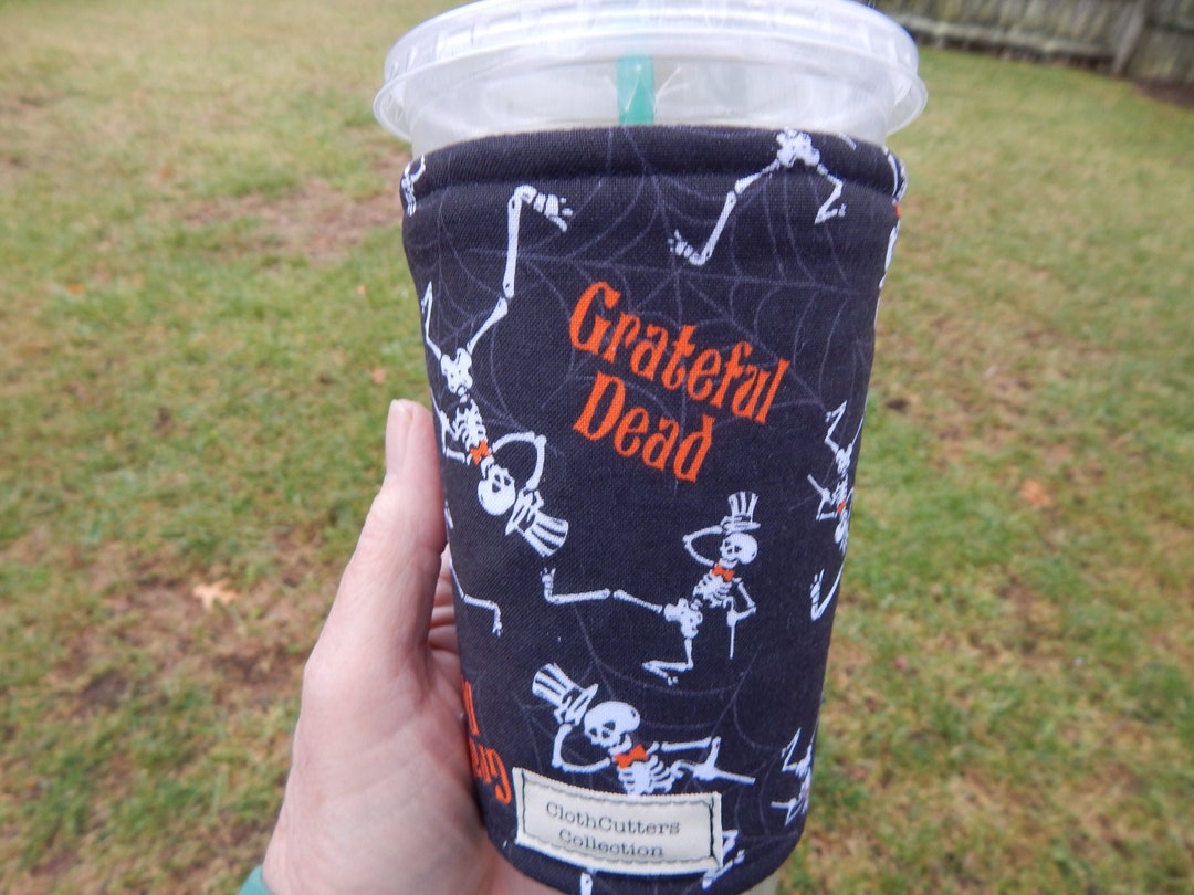 Skeleton Iced Coffee Cozy - Etsy