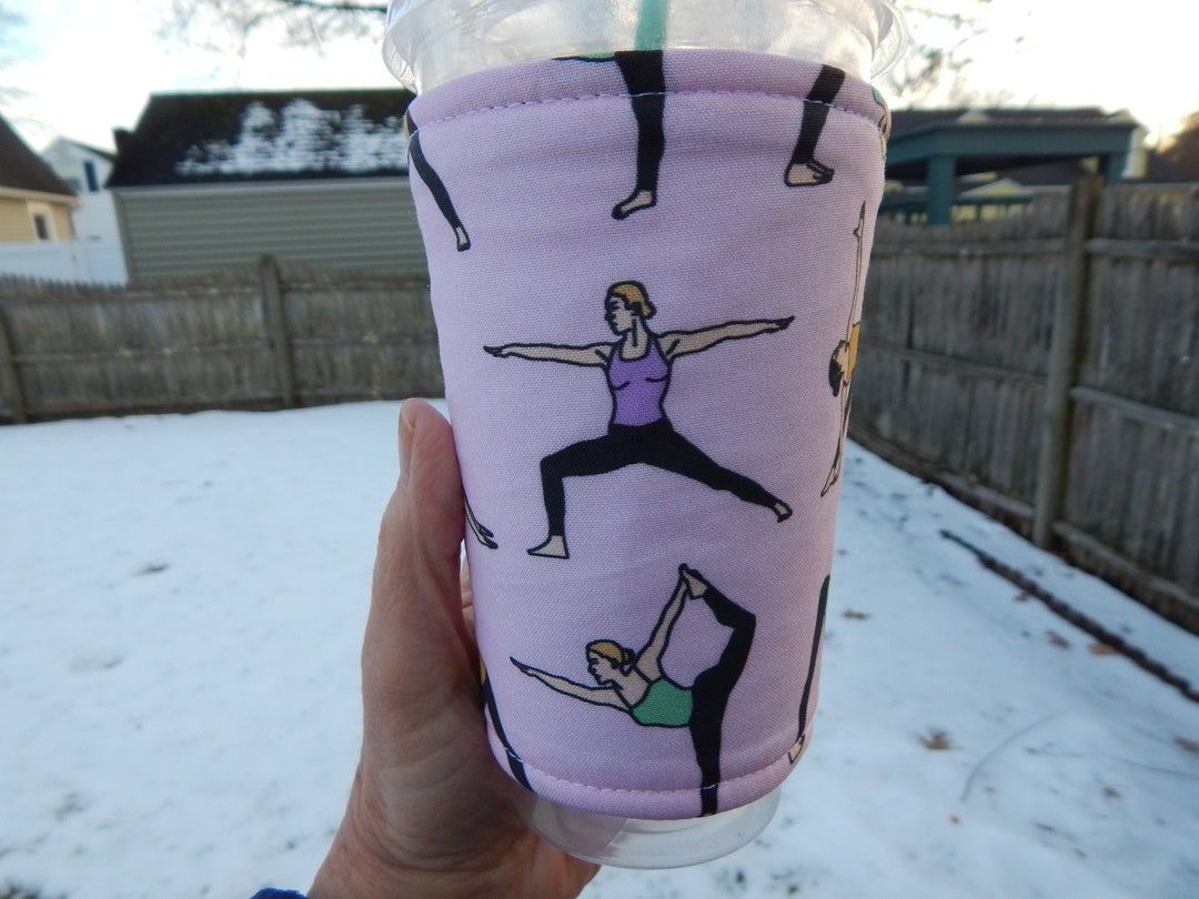 Yoga Pose Iced Coffee Cozy - Etsy